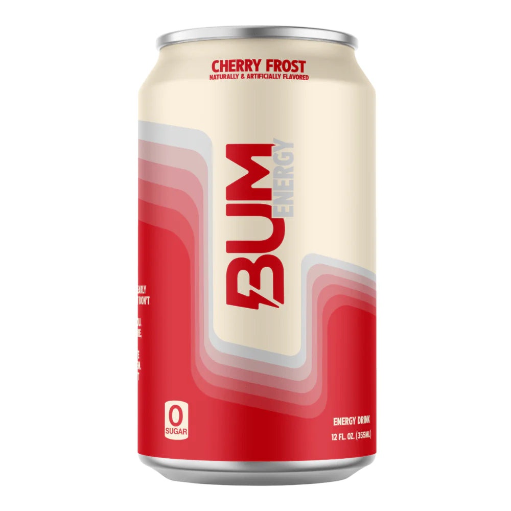 BUM ENERGY RTD CHERRY FROST (CASE 12) – The Shack Supplements and shakes