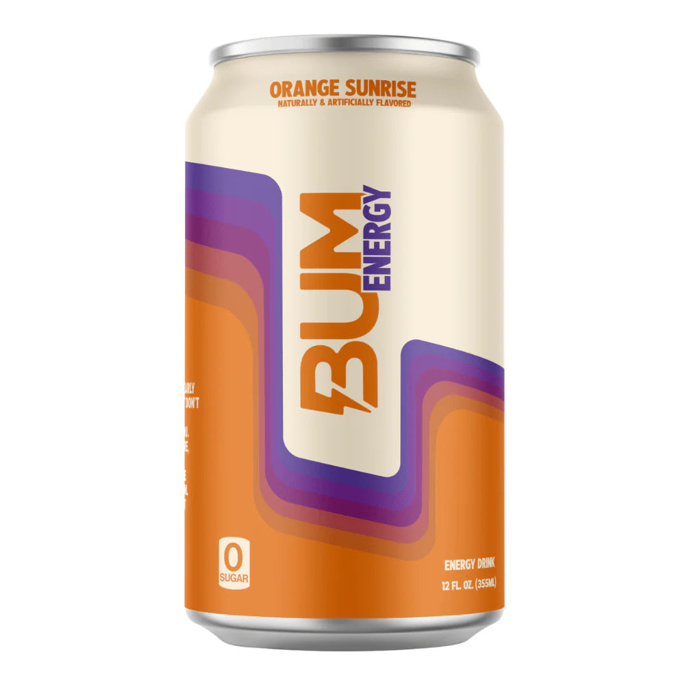 BUM ENERGY RTD ORANGE SUNRISE (CASE 12) – The Shack Supplements and shakes