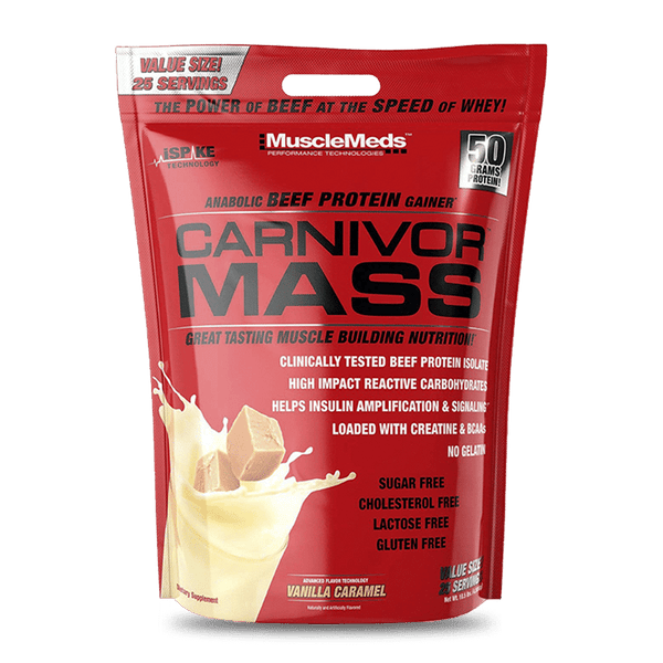 CARNIVOR MASS 10 LBS VANILLA CARAMEL – The Shack Supplements and shakes