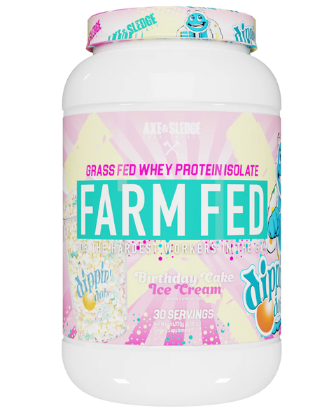 FARM FED PROTEIN Isolate BIRTHDAY CAKE – The Shack Supplements and shakes